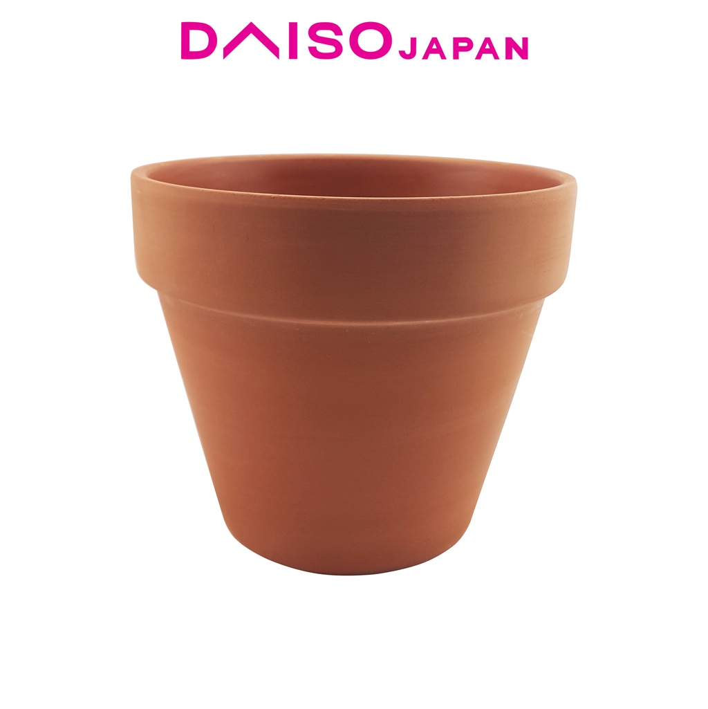 Daiso Unglazed Terracotta Flower Pot 15cm | Shopee Philippines