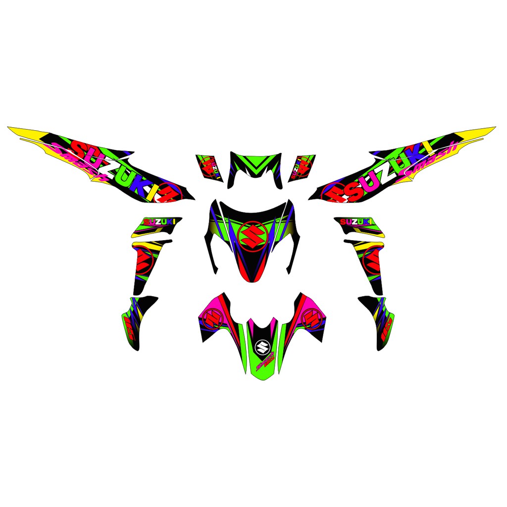 Decals, Sticker, Motorcycle Decals for Suzuki Smash 115, 066,Smash ...