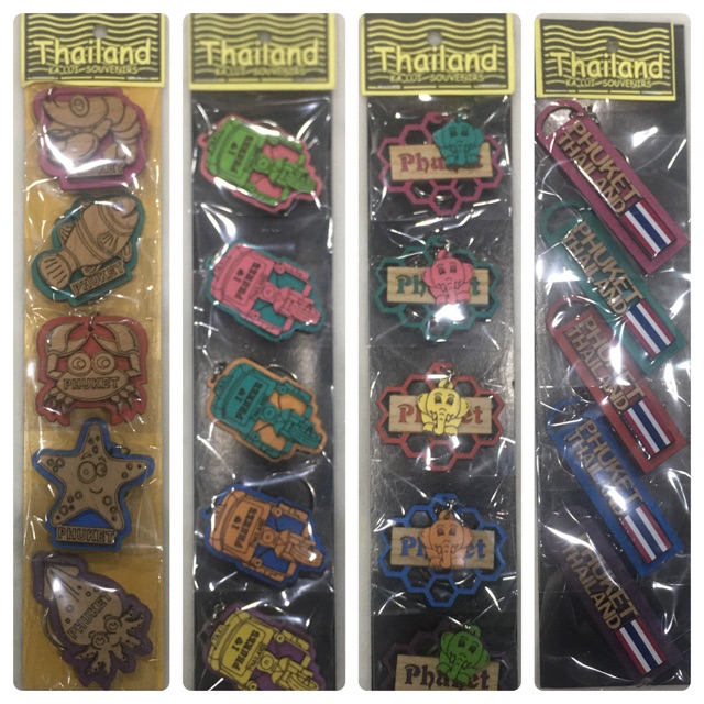 Various Keychains Phuket Province Souvenirs Foreigners Foreigner ...