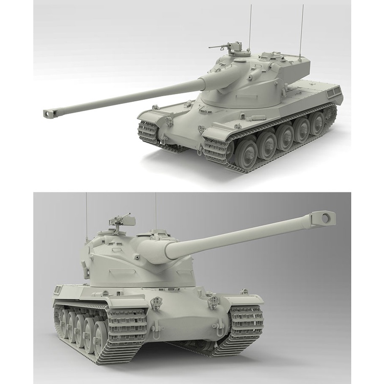 Amusing Hobby Assembled Chariot 35A049 French AMX-50B Heavy Tank 1/35 ...