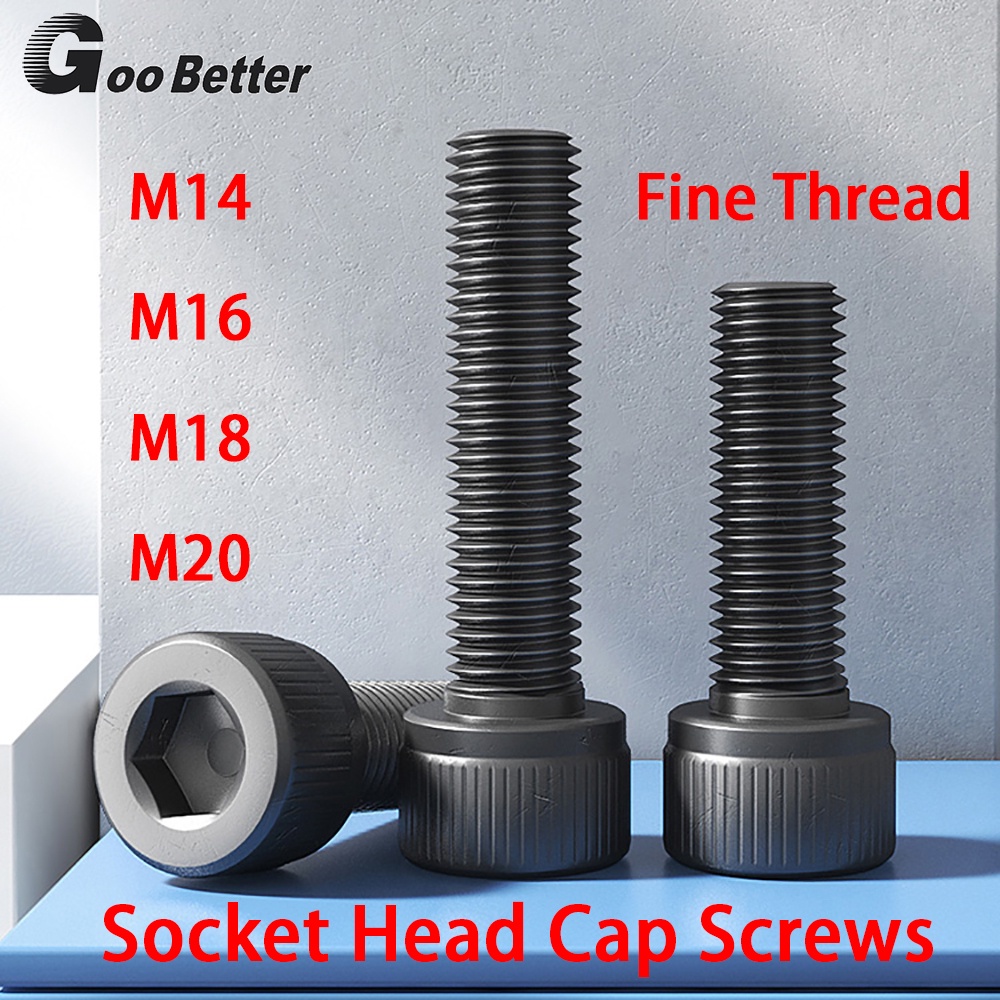 M14 M16 M18 M20 Fine Thread Socket Head Cap Screws P:1.5mm Allen Cap ...