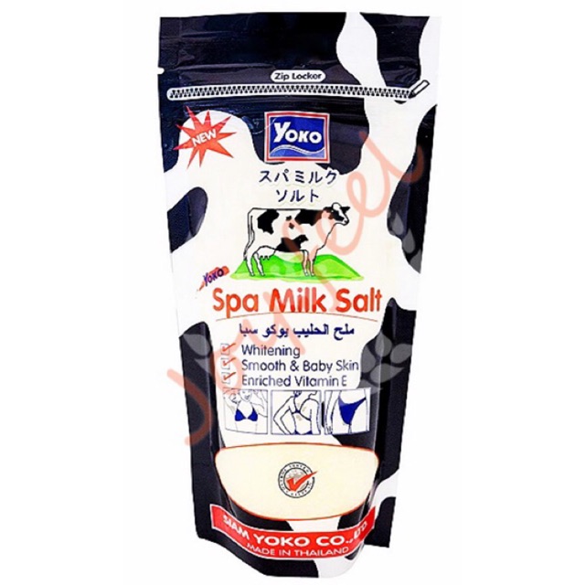 Yoko Milk whitening Spa Salt Scrub 300g | Shopee Philippines