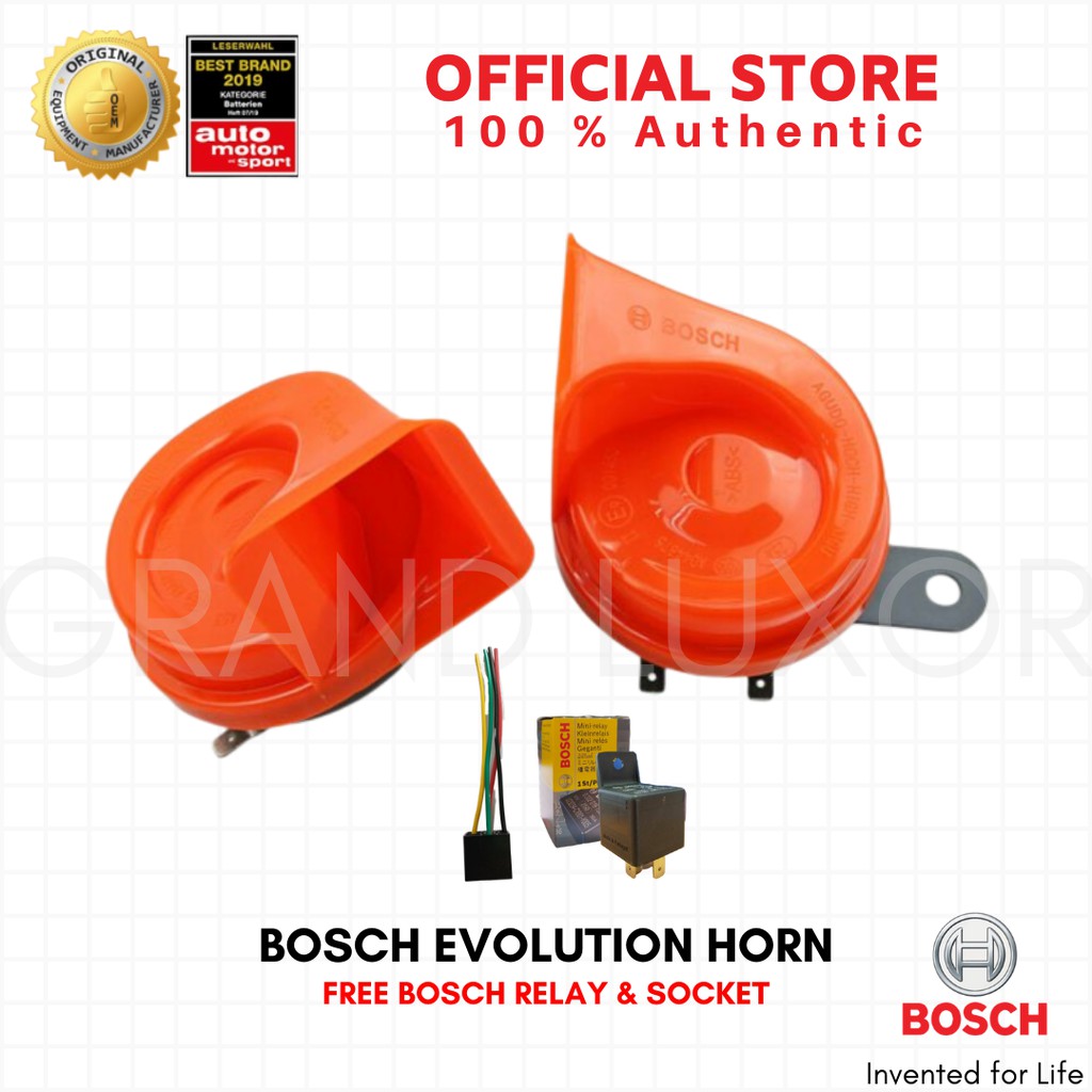 Bosch Evolution Horn With Relay and Socket | Shopee Philippines