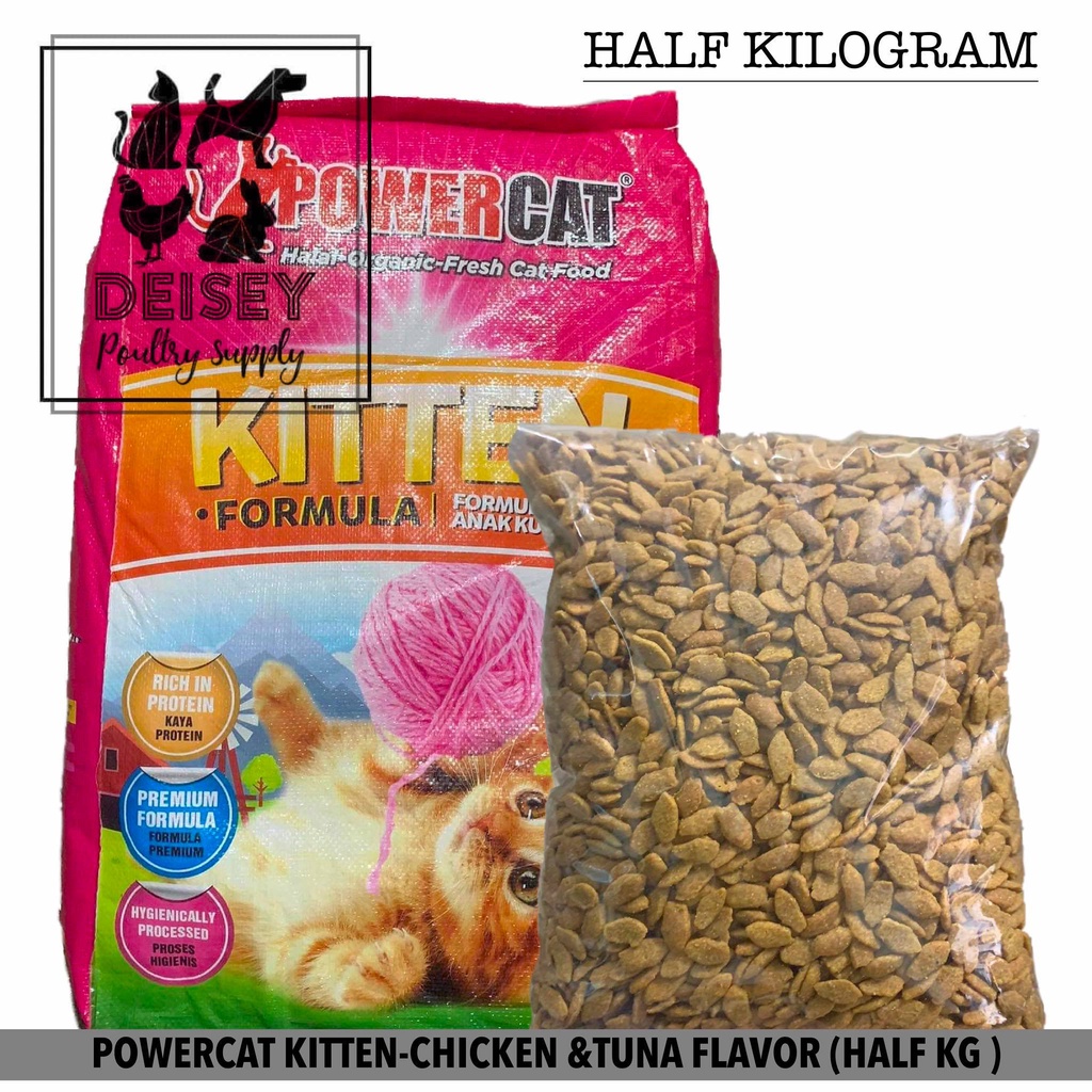 POWERCAT KITTEN ORGANIC CAT FOOD - KITTEN - CHICKEN & TUNA FLAVOR (HALF ...