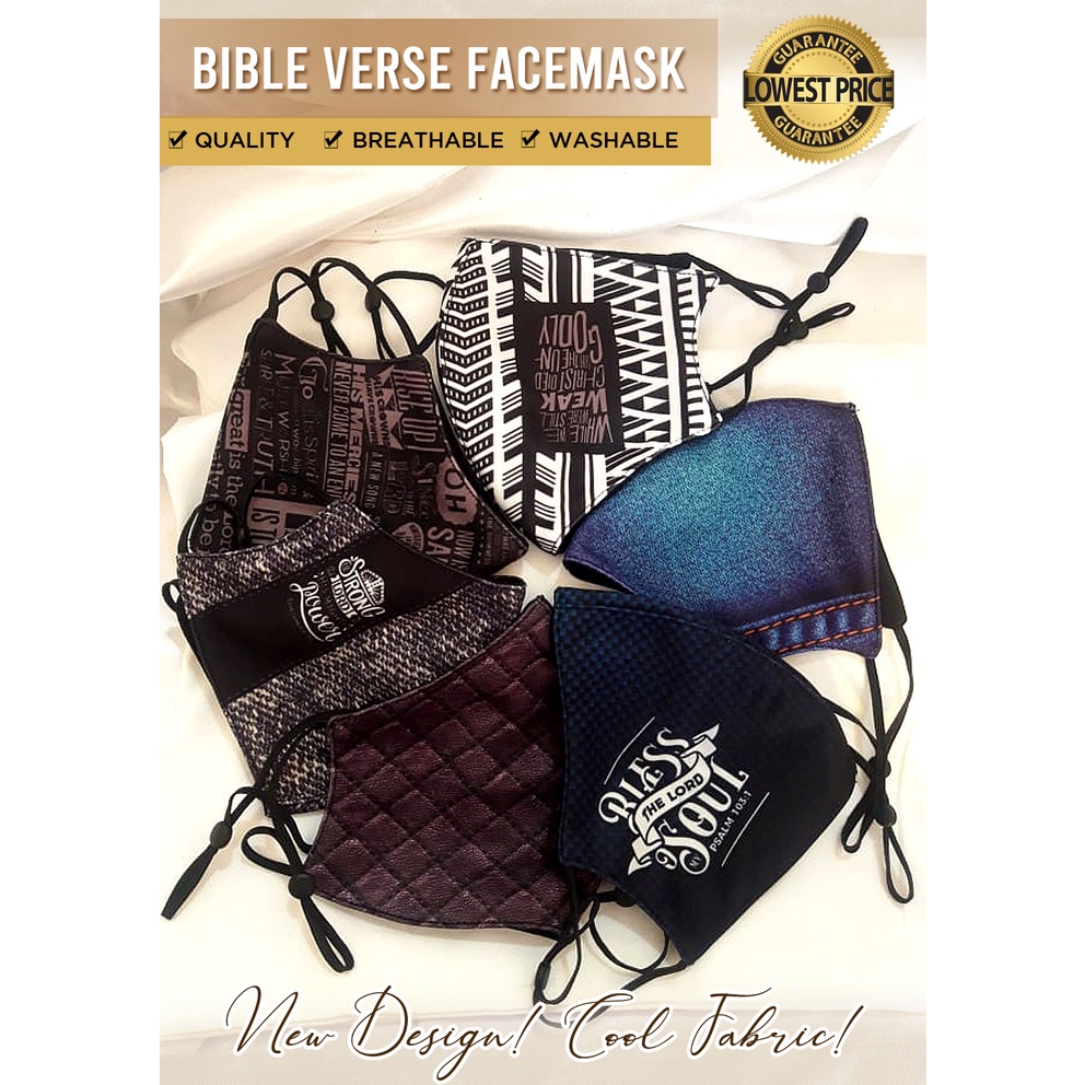 Bible Verse Facemask | Shopee Philippines