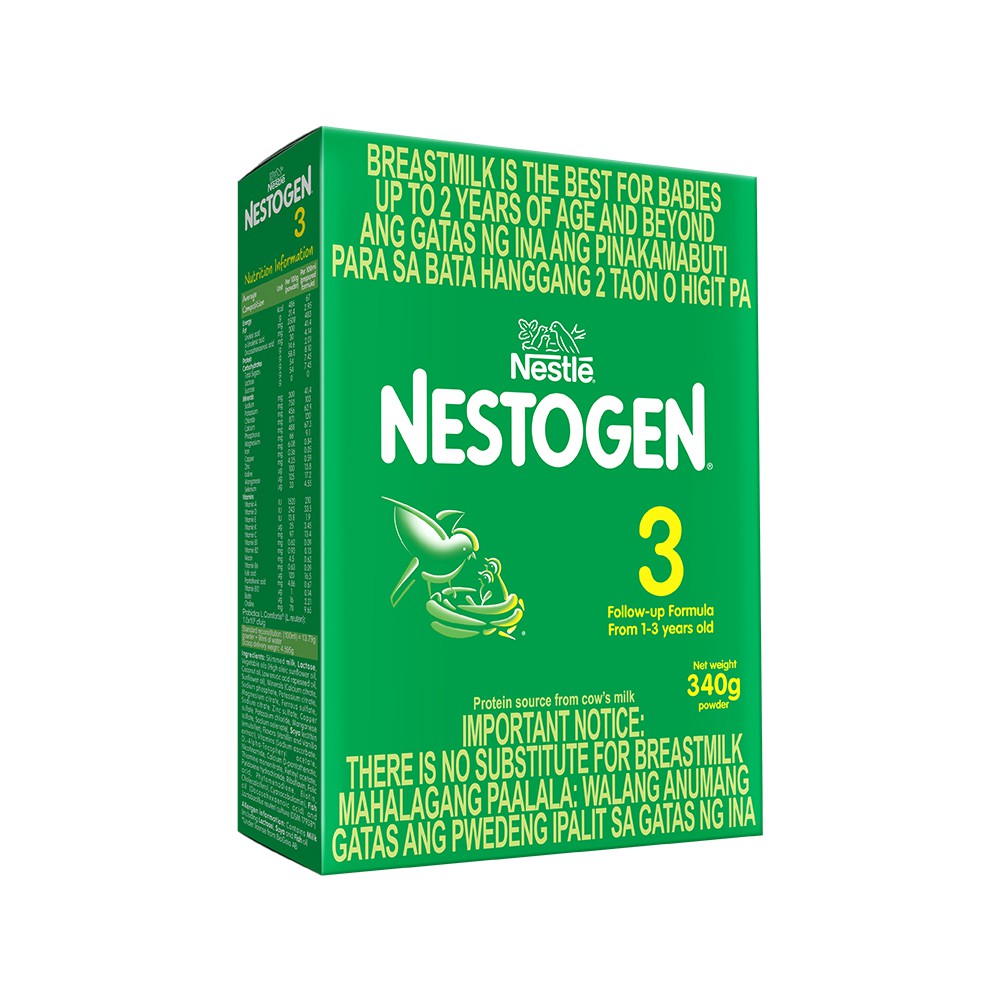 Nestogen 3 Milk Supplement For Children 1-3 Years Old 340g | Shopee Philippines