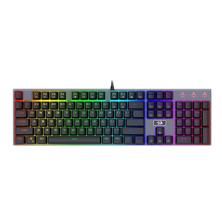 Redragon K556Rgb Devarajas RGB LED Backlit Mechanical Gaming Keyboard ...
