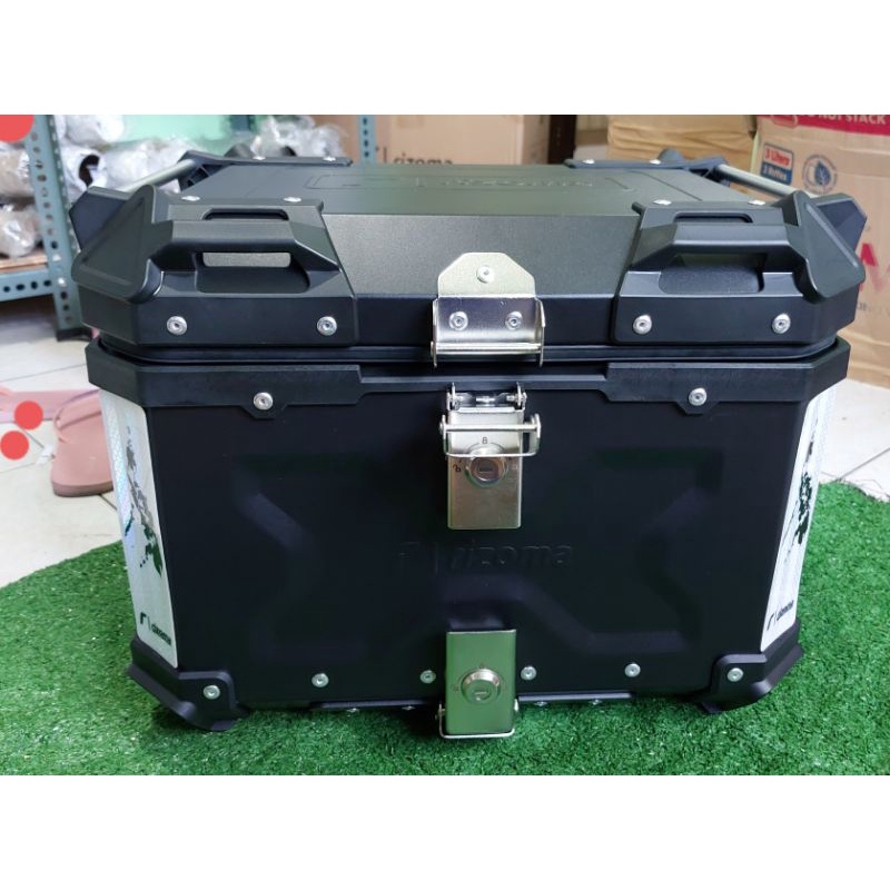 Rizoma Philippines Aloy topbox Wow Black Edition with Back rest support ...