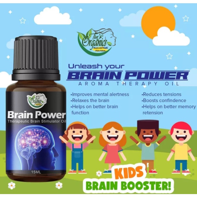 Pretty tin's ORGANIC BRAIN STIMULATOR OIL (BRAIN POWER) | Shopee ...