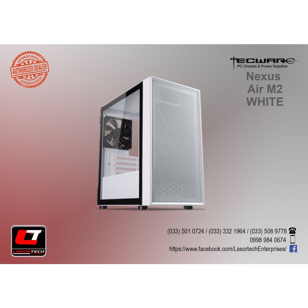 Tecware Nexus Air M2 Mesh TG mATX Case - White | Shopee Philippines