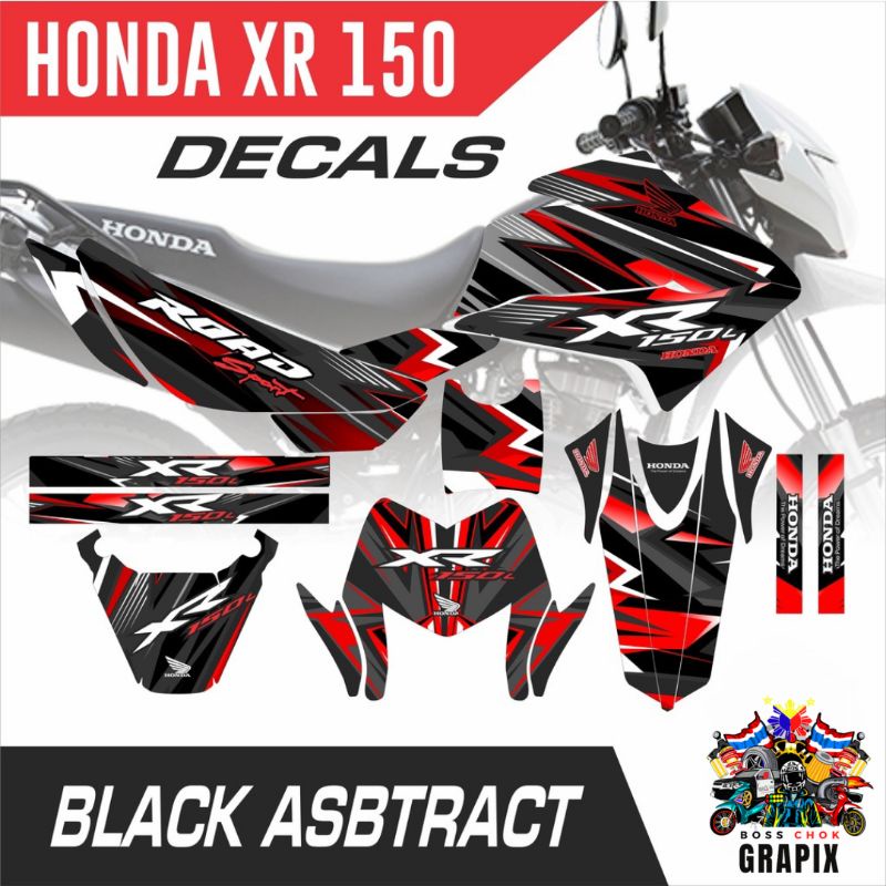 Honda XR150L Full Body Decals Sticker - Free Random Stickers | Shopee ...