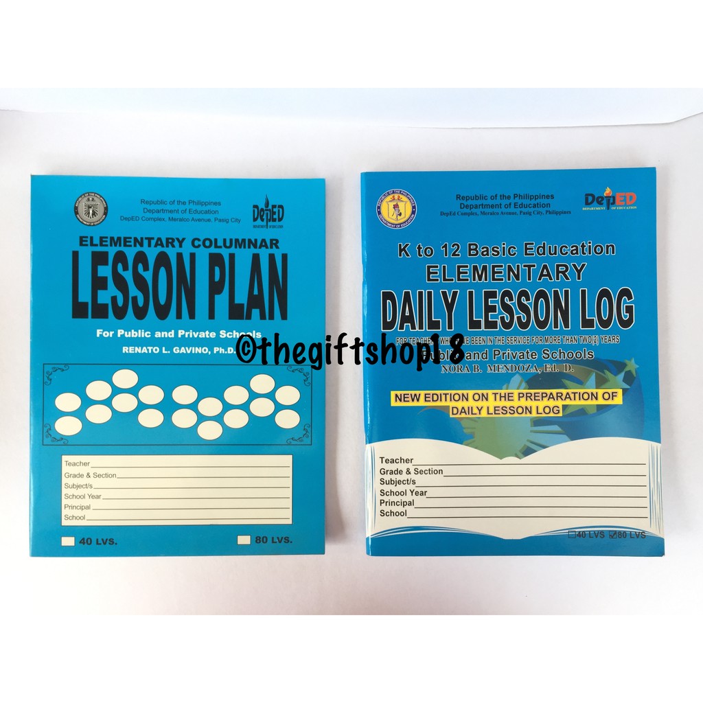DepEd Lesson Plan 80 Sheets Shopee Philippines