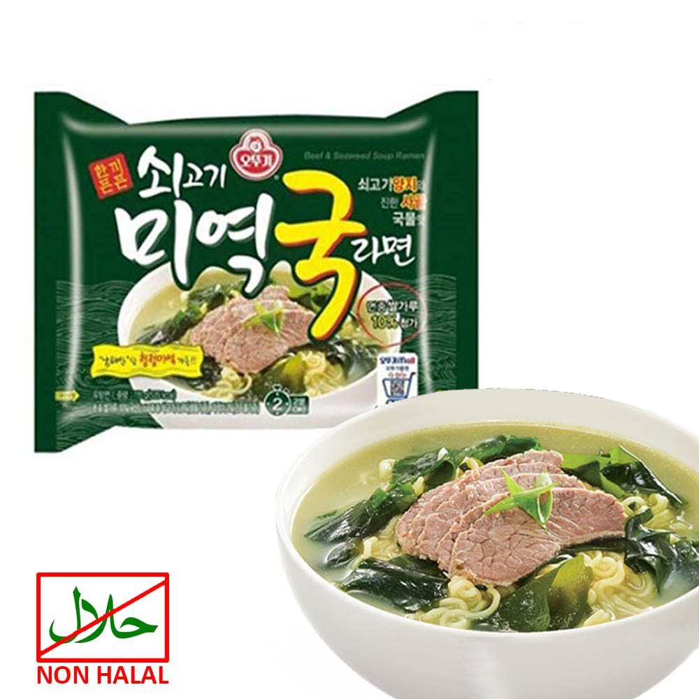 Ottogi - Beef Seaweed Soup Ramyun (non Halal) | Shopee Philippines