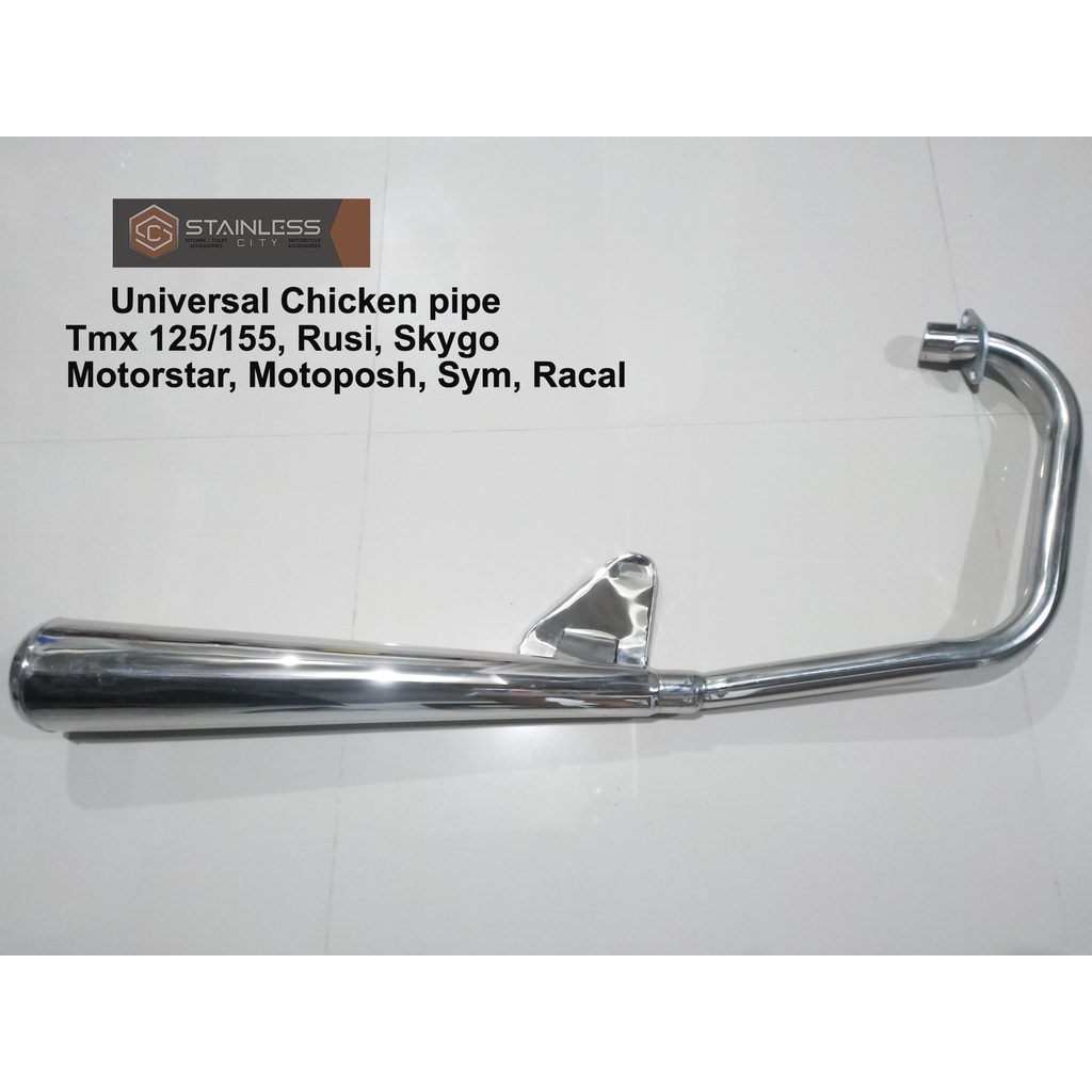 Universal Chicken Pipe with bracket for Tmx 125/155, Rusi, Skygo ...