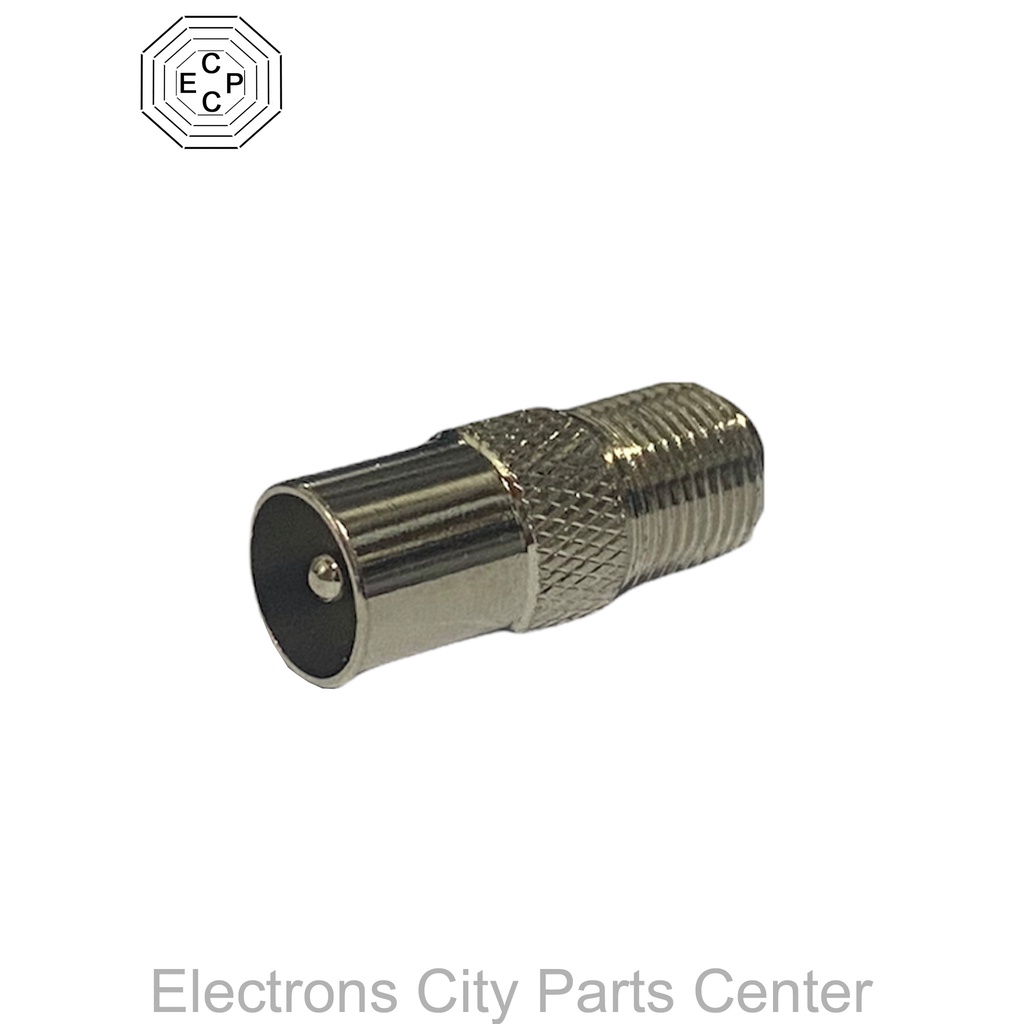 COAXIAL TV F-TYPE FEMALE TO MALE PAL CABLE ANTENNA CONNECTOR / ADAPTER ...