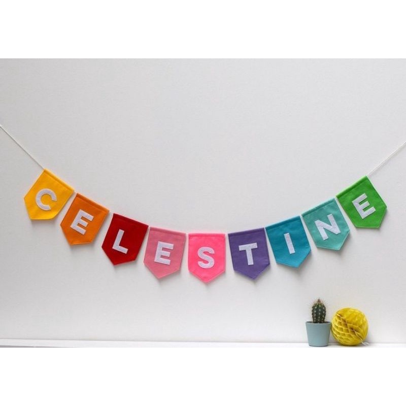 FELT NAME BUNTING(price is per flag) | Shopee Philippines