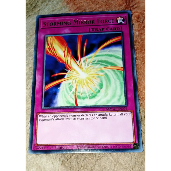 Storming Mirror Force (MAGO-Rare) First Edition Yu-Gi-Oh! | Shopee ...