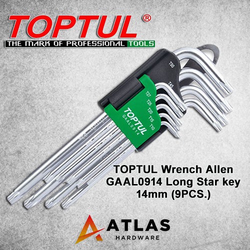 •Toptul• Allen Wrench HEAVY DUTY Long Star Key 14mm GAAL0914 | Shopee ...