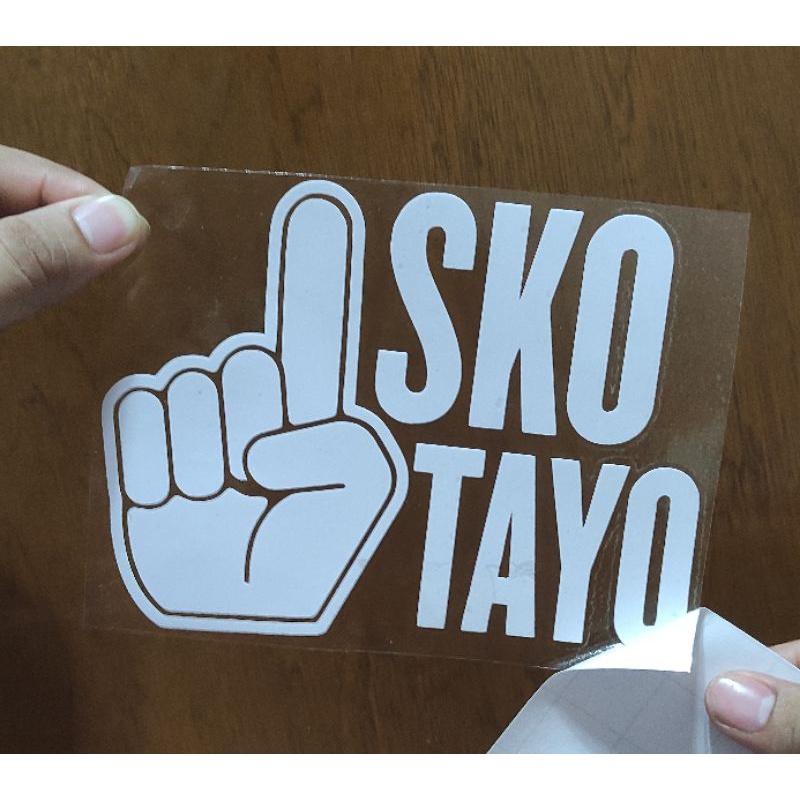ISKO TAYO CUTOUT CAR STICKERS | Shopee Philippines