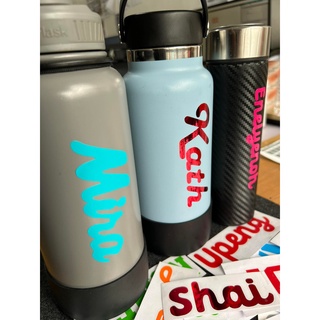 Personalize Custom Name Decals Sticker For Tumbler's ( AquaFlask ...