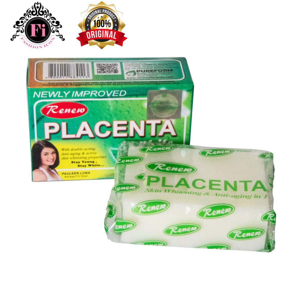 Renew Placenta Herbal Soap Goat's Milk 90g | Shopee Philippines