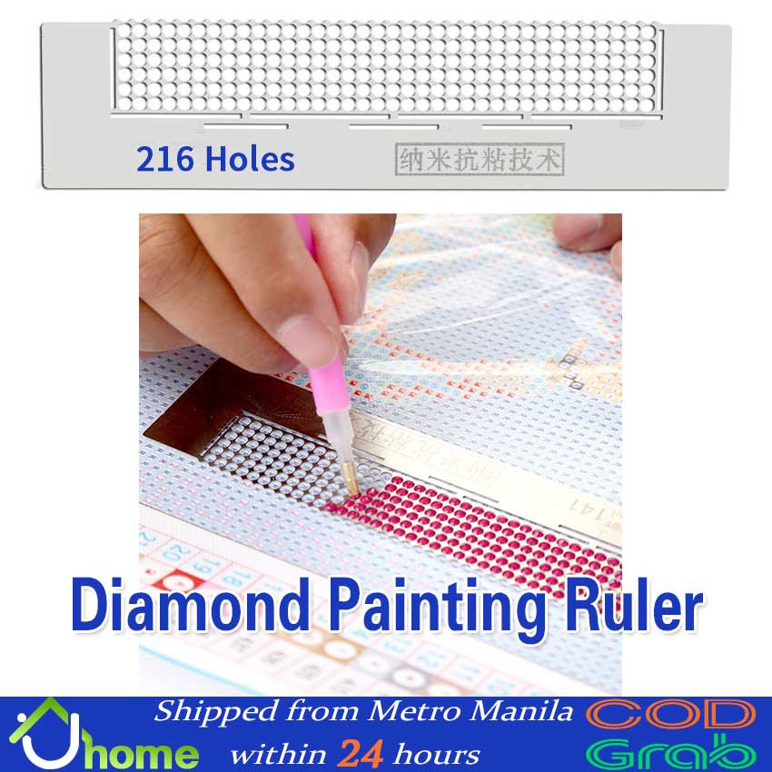 【SOYACAR】DIY Diamond Painting Drawing Ruler Stitch Dot Drill Diamond ...