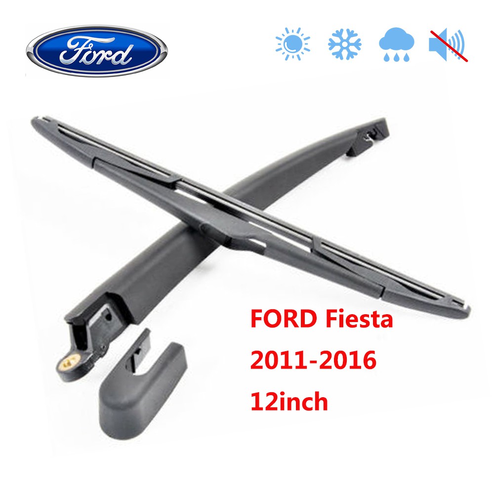 Rear Wiper Arm Blade Set Fit For Ford Fiesta 12INCH 2011-2016 Back ...