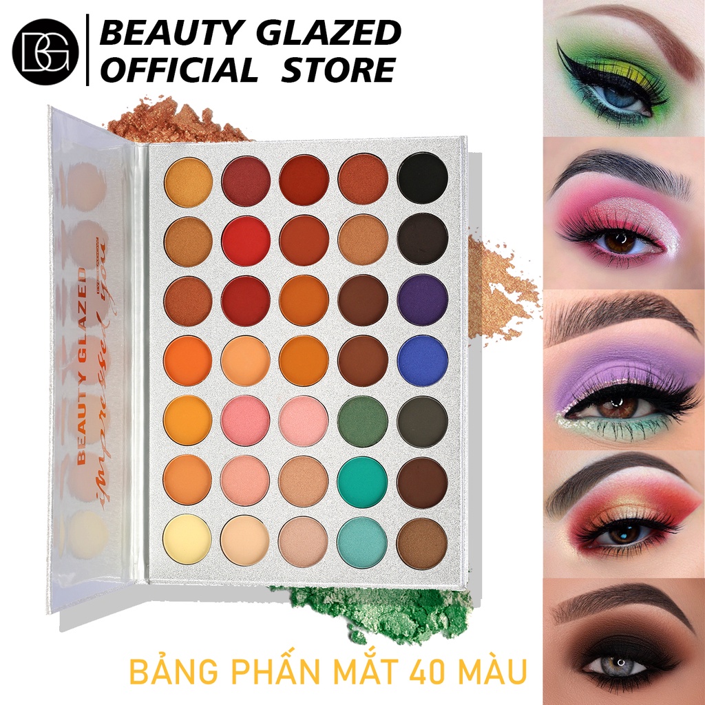BEAUTY GLAZED 35 Matte Powder Pigment Makeup Colors Glazed Palette ...