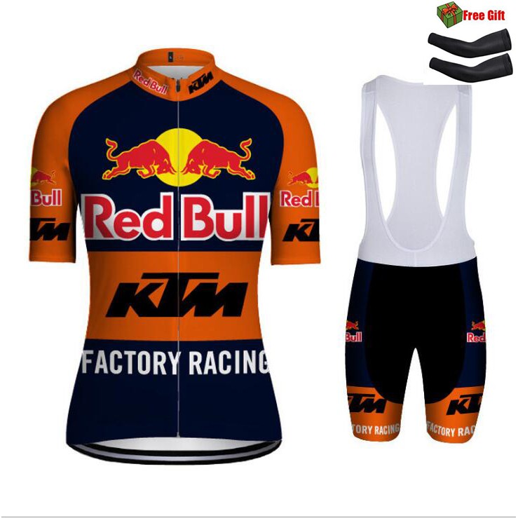 RED BULL Summer Men's Cycling Jerseys Set Road Mountain Bike Bicycle ...