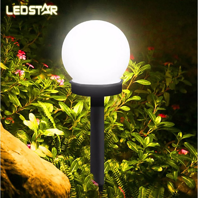 2Pcs Solar Light LED Ground Light Round Ball Waterproof Garden Outdoor ...