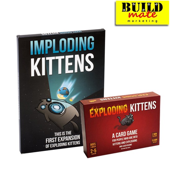 Imploding Exploding Kittens & Imploding Kittens Streaking Cat Card Game Set | Shopee Philippines