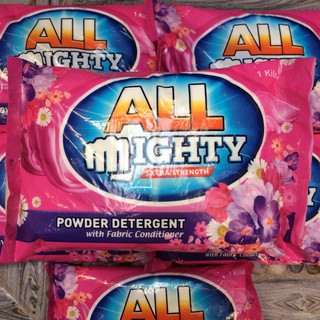 All Mighty Clean Detergent Powder Floral Blossom with Fabcon - Powder ...