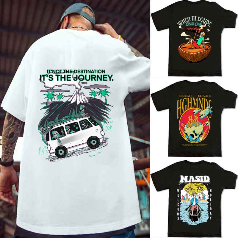 MASID version street t-shirt male and female students couple printing ...