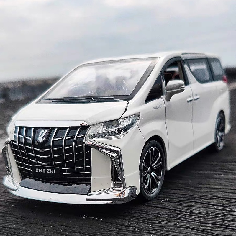 1:24 Scale Toyota Alphard Alloy Car Model Diecast Car Sound Light Pull ...