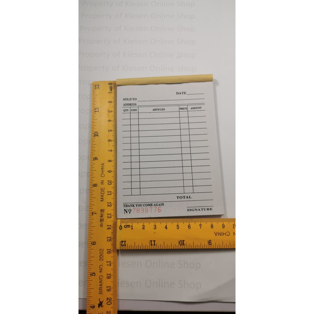 Carbonized Sold to receipt / resibo /article 2 ply / 3 ply / 4 ...