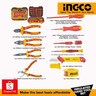 Ingco HKITH1601 16pcs Industrial Insulated Hand Tools Set _H | Shopee ...