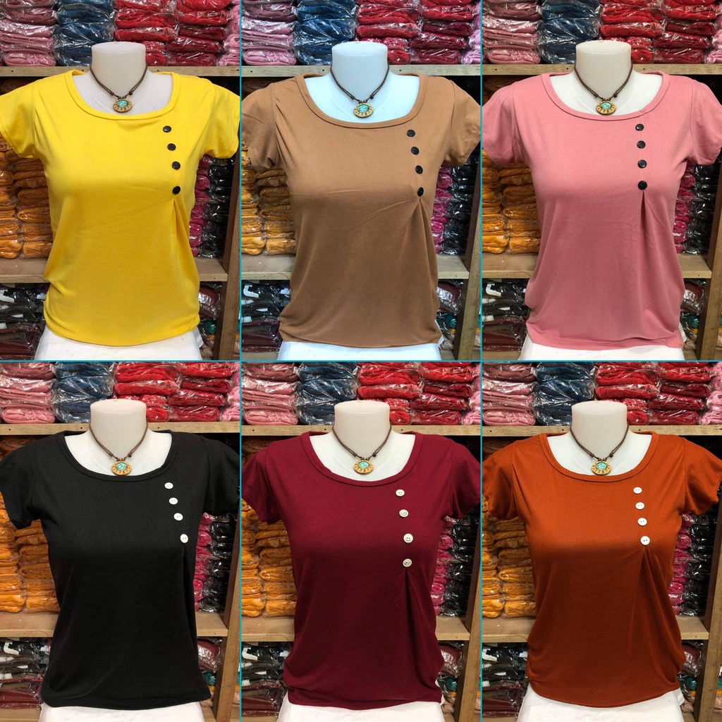 Basic Tops For Women | Korean | Blouse (Direct Supplier) | Shopee ...