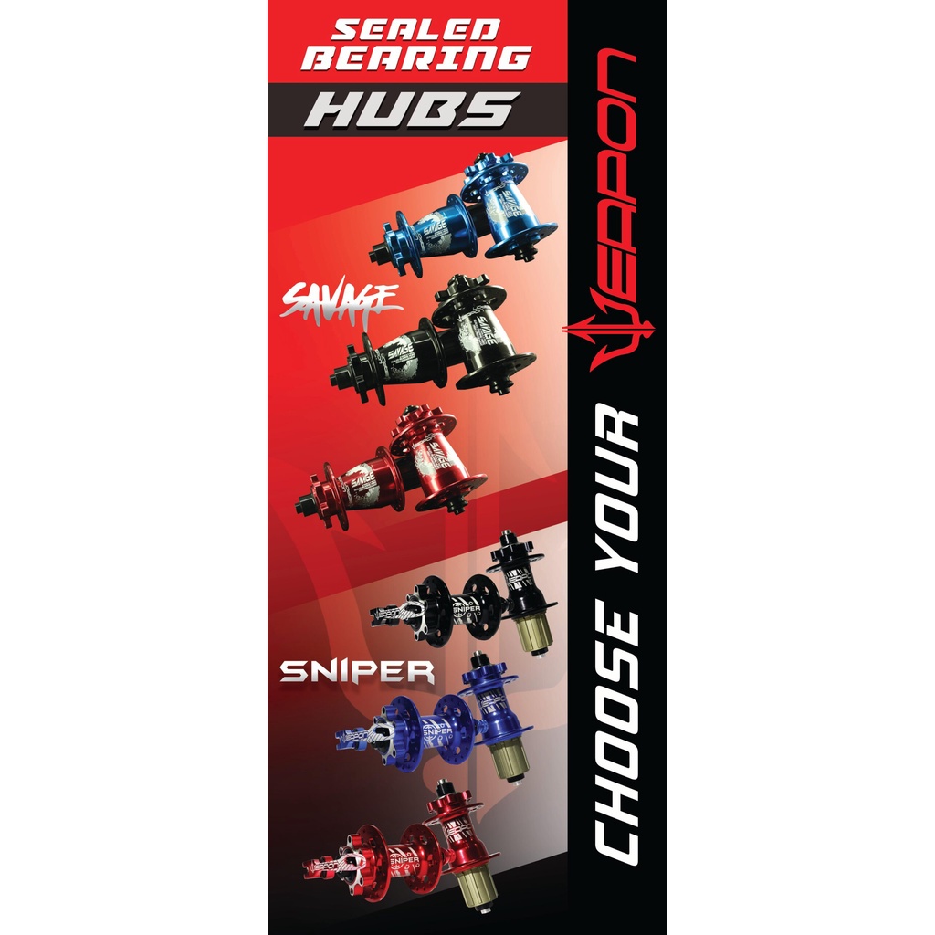 Weapon Hubs Sniper MTB Sealed Bearing | Shopee Philippines