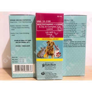 LC VIT FOR DOGS (60mL) | Shopee Philippines
