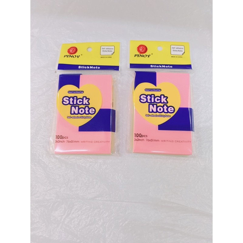 PINOY STICK NOTE/self adhesive sticky notes/ 100 pcs | Shopee Philippines