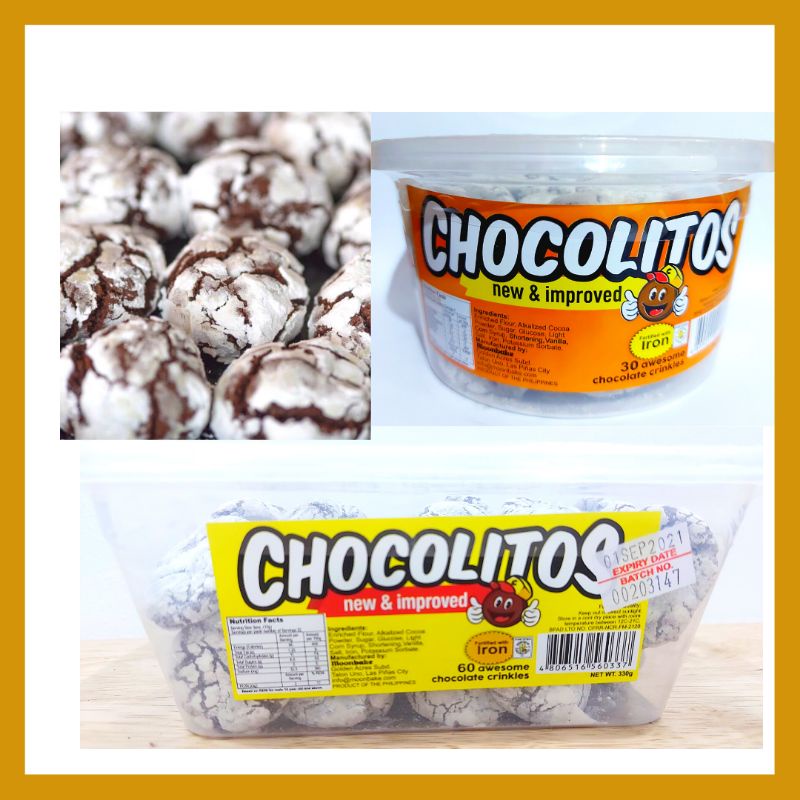 CHOCOLITOS (30 and 60 pcs. Awesome chocolate crinkles | Shopee Philippines