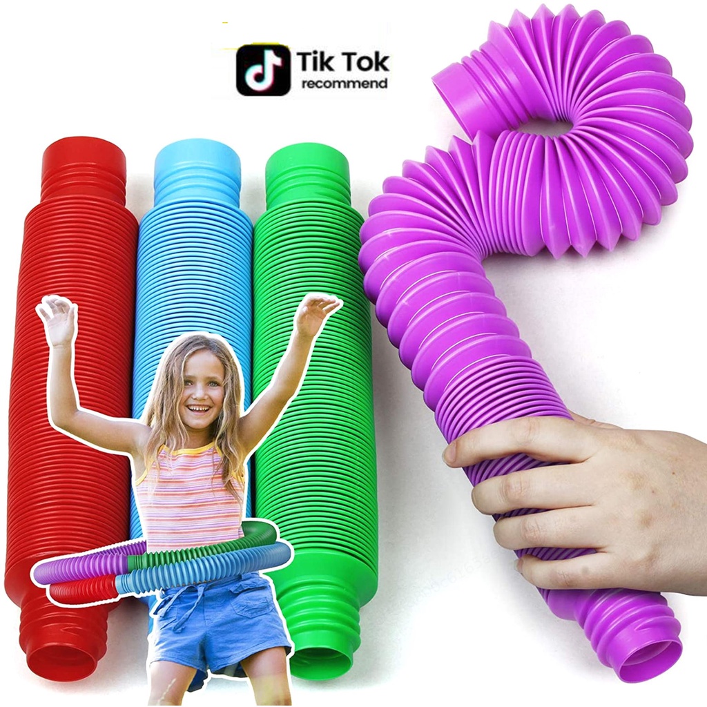 DIY Pop Tubes Sensory Toys for Autistic Children and Fidgets for Kids ...