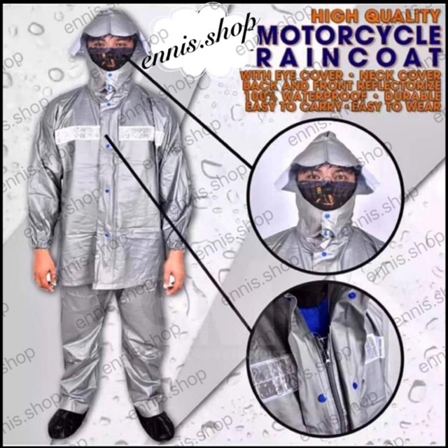 Titanium Kapote Vulcanized with reflector (free size) | Shopee Philippines