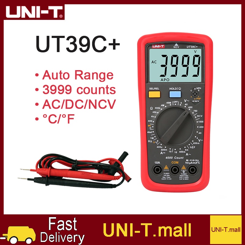 UNI-T UT39C+ High-quality digital multimeter automatic range tester AC ...