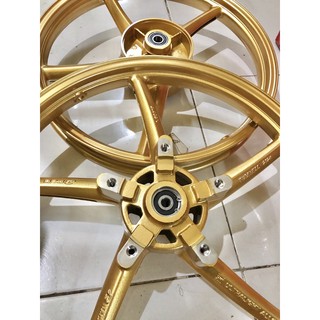 RCB RB5 MAGS WITH BEARING 1.60x17 FRONT&REAR SLIM TYPE FOR SNIPER 150 ...