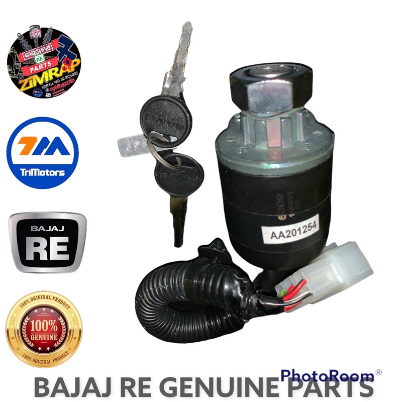 IGNITION SWITCH WITH KEY GENUINE BAJAJ RE | Shopee Philippines