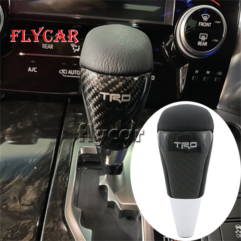 TRD Car Gear Shift Knob Real Carbon Fiber For Toyota Land Cruiser LC200 ...