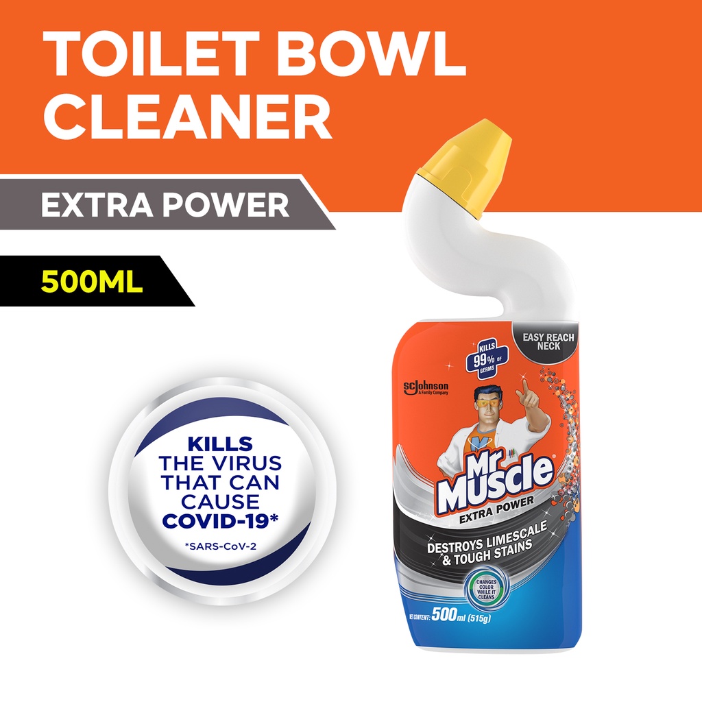 Mr. Muscle Toilet Bowl Cleaner Rust & Limescale Remover - Extra Power ...