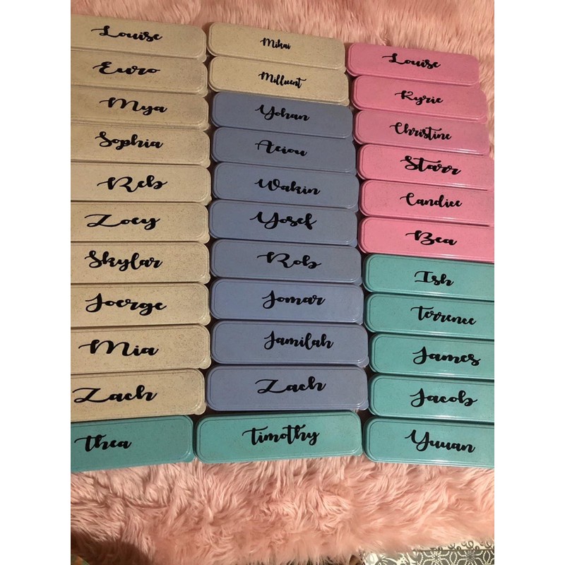 PLASTIC SET OF SPOONS PERSONALIZED (COD) | Shopee Philippines