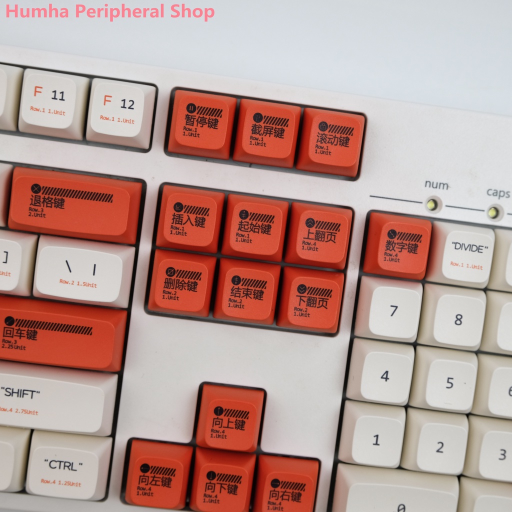 Humha PLASTIC keycap 157 keys PBT material Dye-Sublimation XDA profile ...